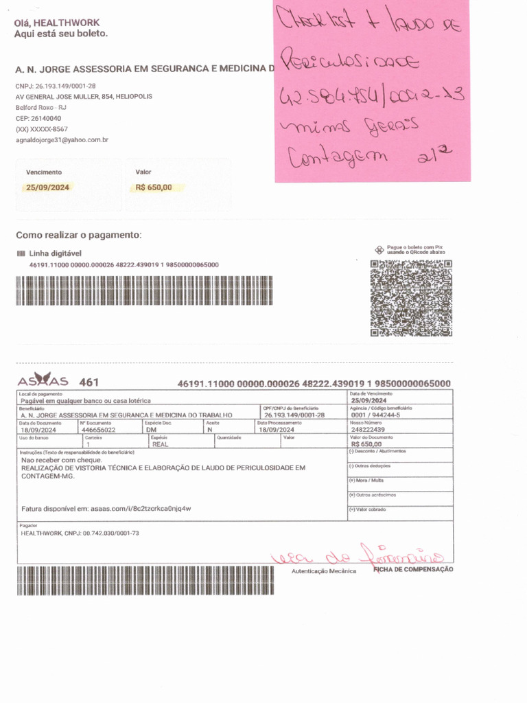 Check List2 J&T - A.N Jorge Assessoria (Jav Ambiental) - 000137 | PDF