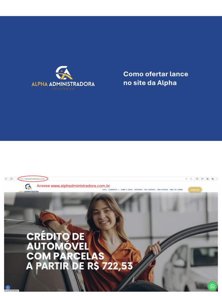 Como Ofertar Lance No Site Da Alpha PDF | PDF