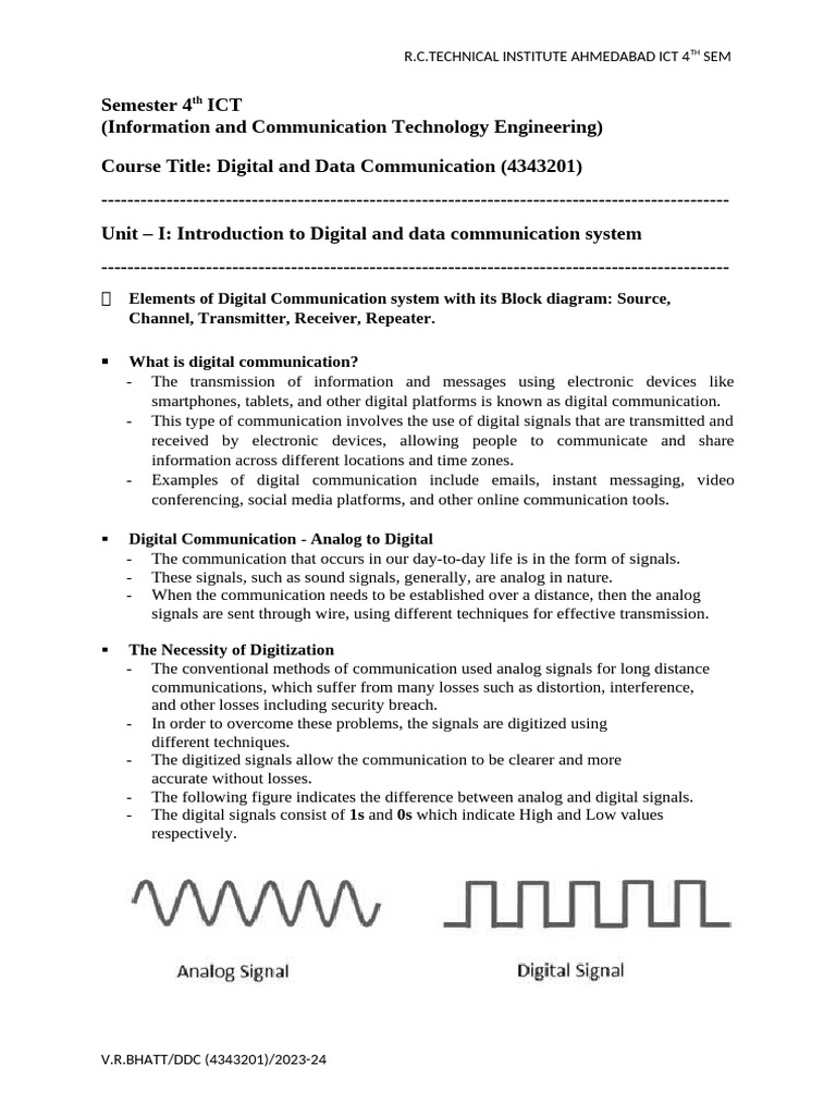 Lecture Note DDC 4343201 | PDF