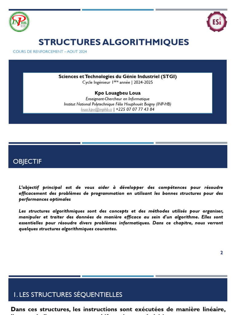 Chap 3-Structures Algoritmique | PDF