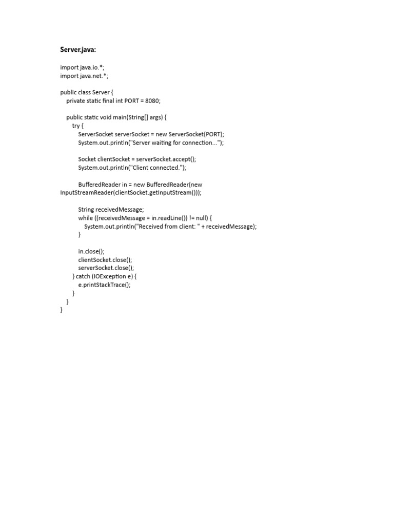 Client Server Model | PDF