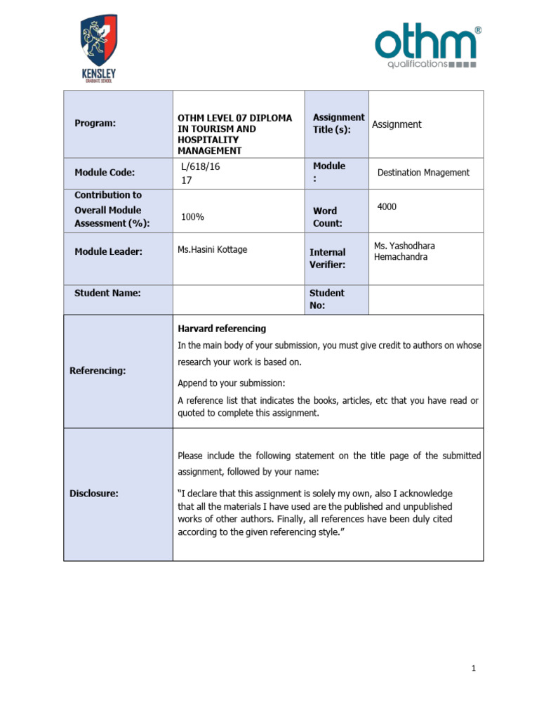 Destination Management | PDF