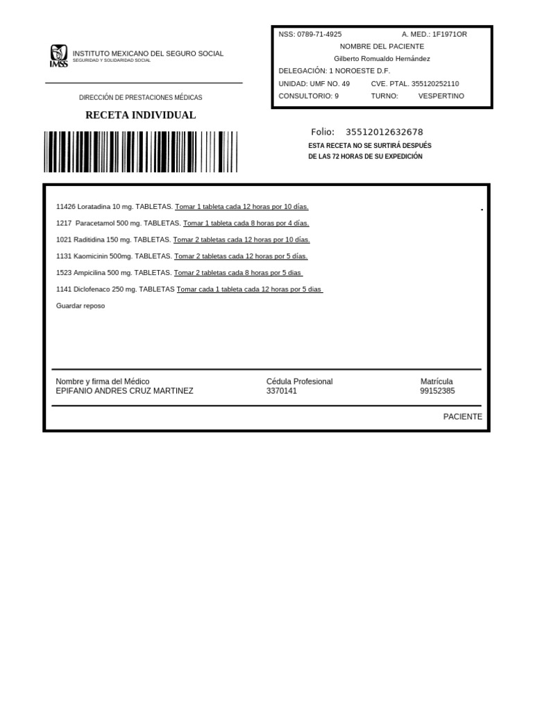 Justificante Imss | PDF