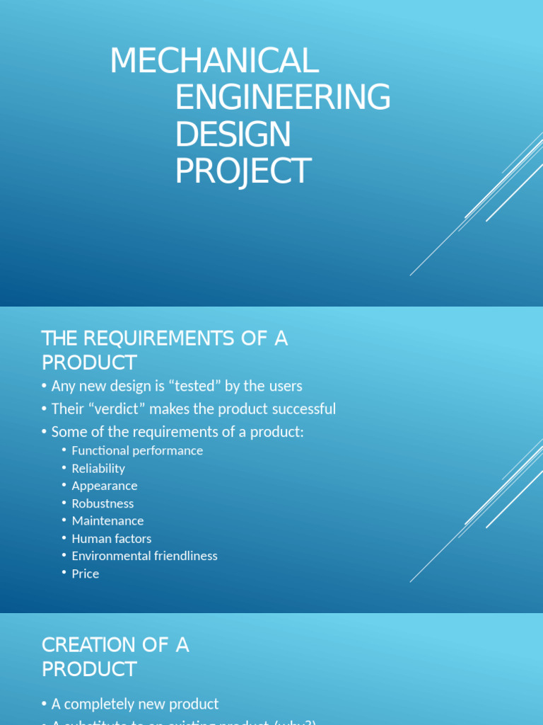 Module Mechanical Engineering Design Project | PDF