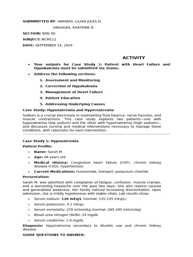 Case Study Answers | PDF
