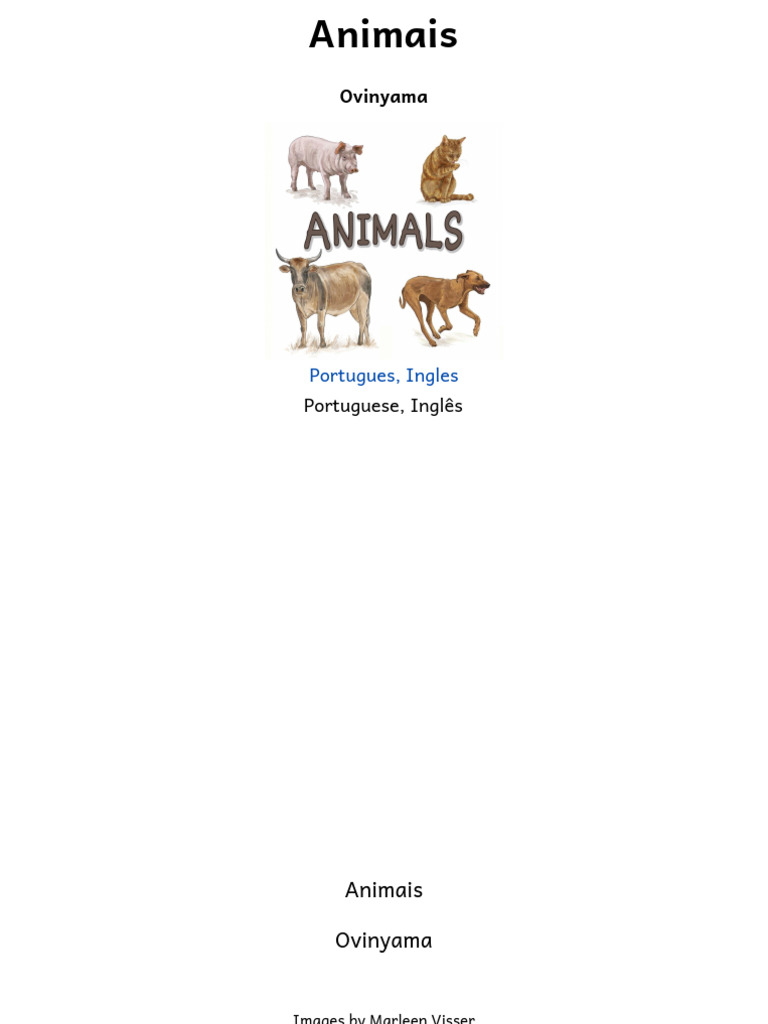 Animais-Portuguese-Pages | PDF
