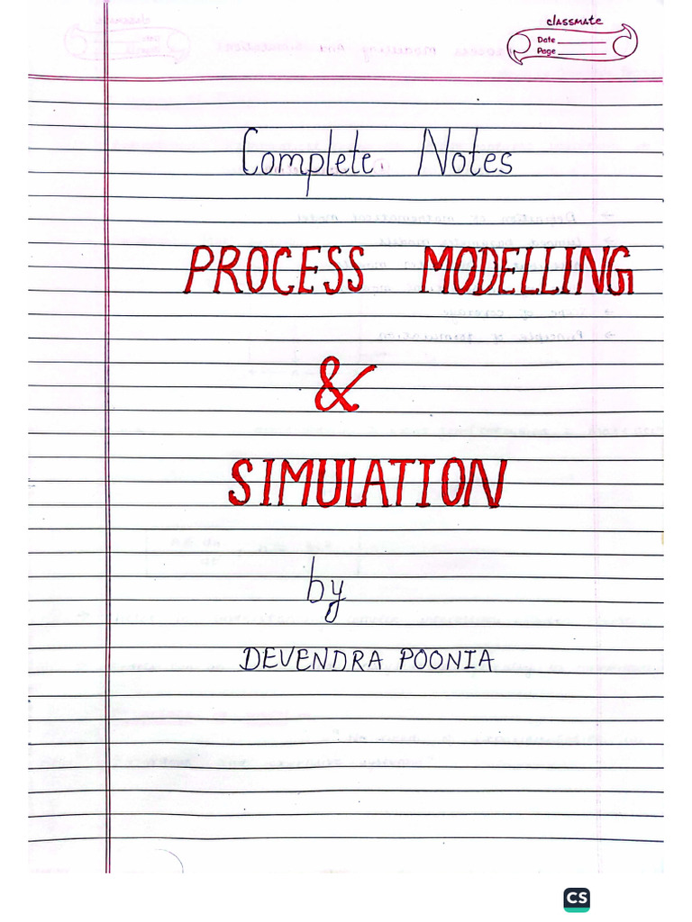 Process Modelling & simulation | PDF Process Modelling & simulation | PDF