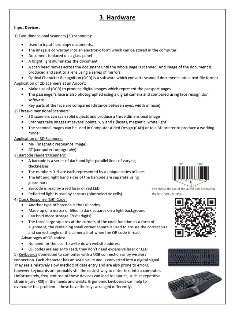 Input & Output Devices Guide | PDF | Art | Computers
