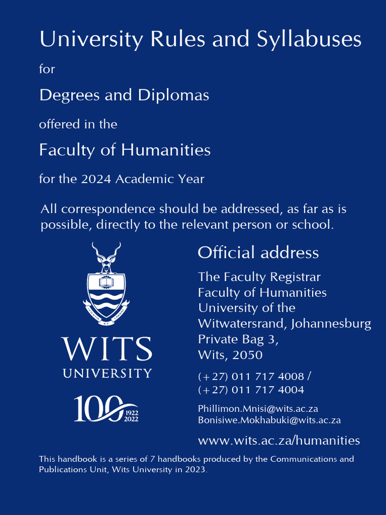 2024 Humanities Rules and Syllabuses | PDF