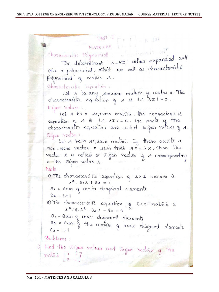 Maths First Year | PDF