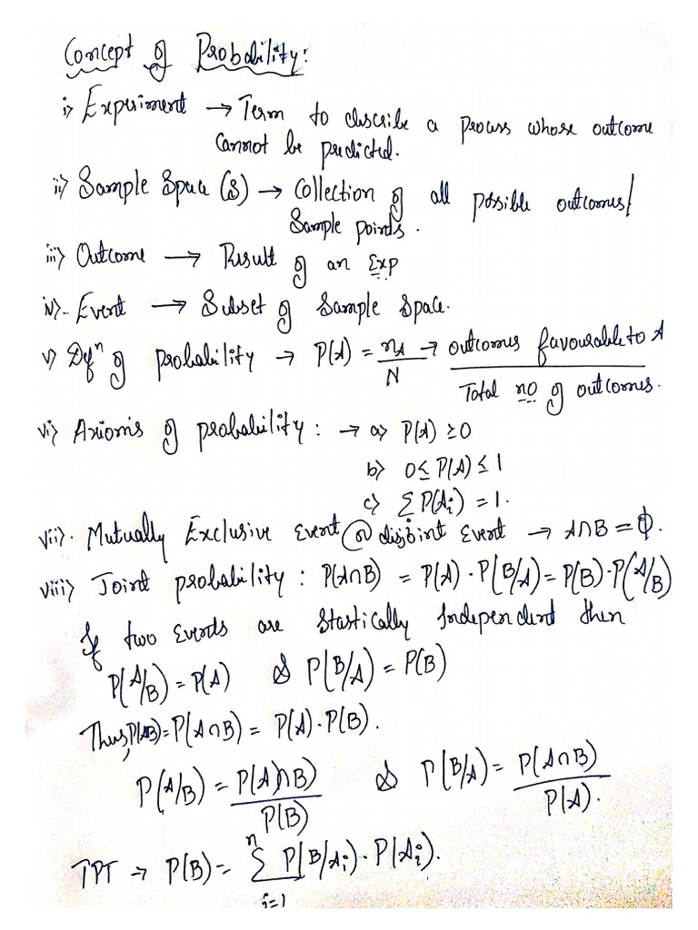 Random Variable Probability Pdf
