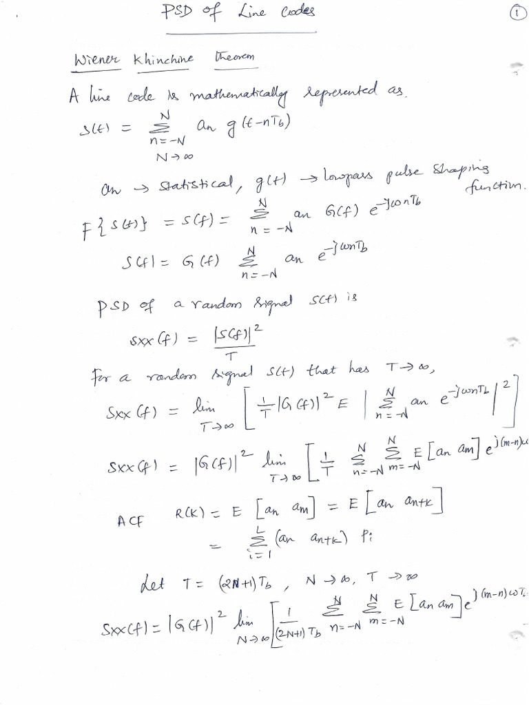 Line Codes PSD | PDF