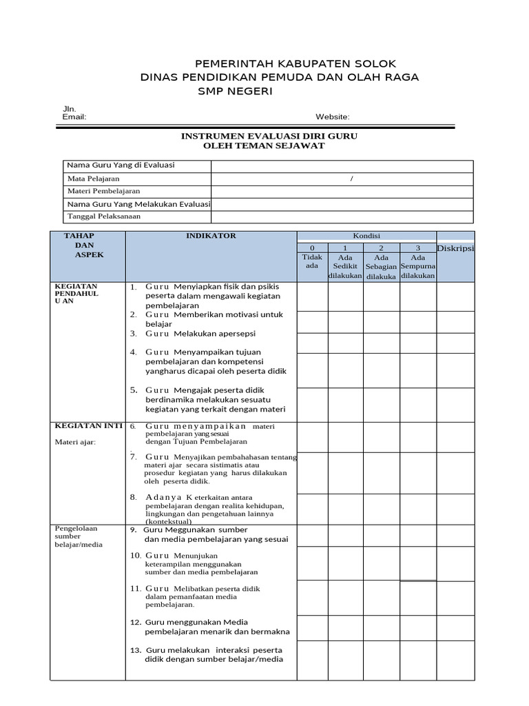Instrumen EDG Teman Sejawat | PDF