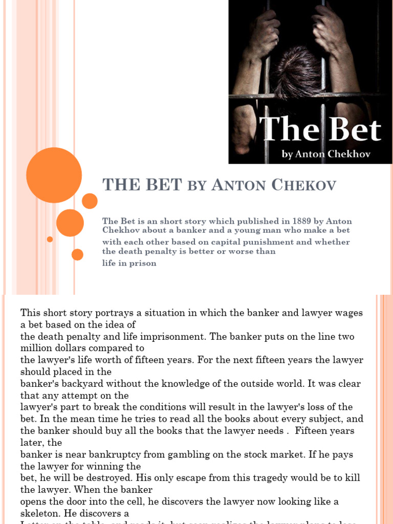 THE BET by Anton Chekov PDF | PDF | General Fiction