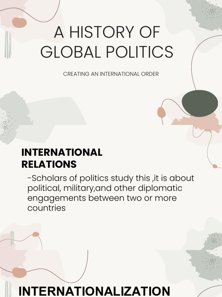 A History of Global Politics | PDF