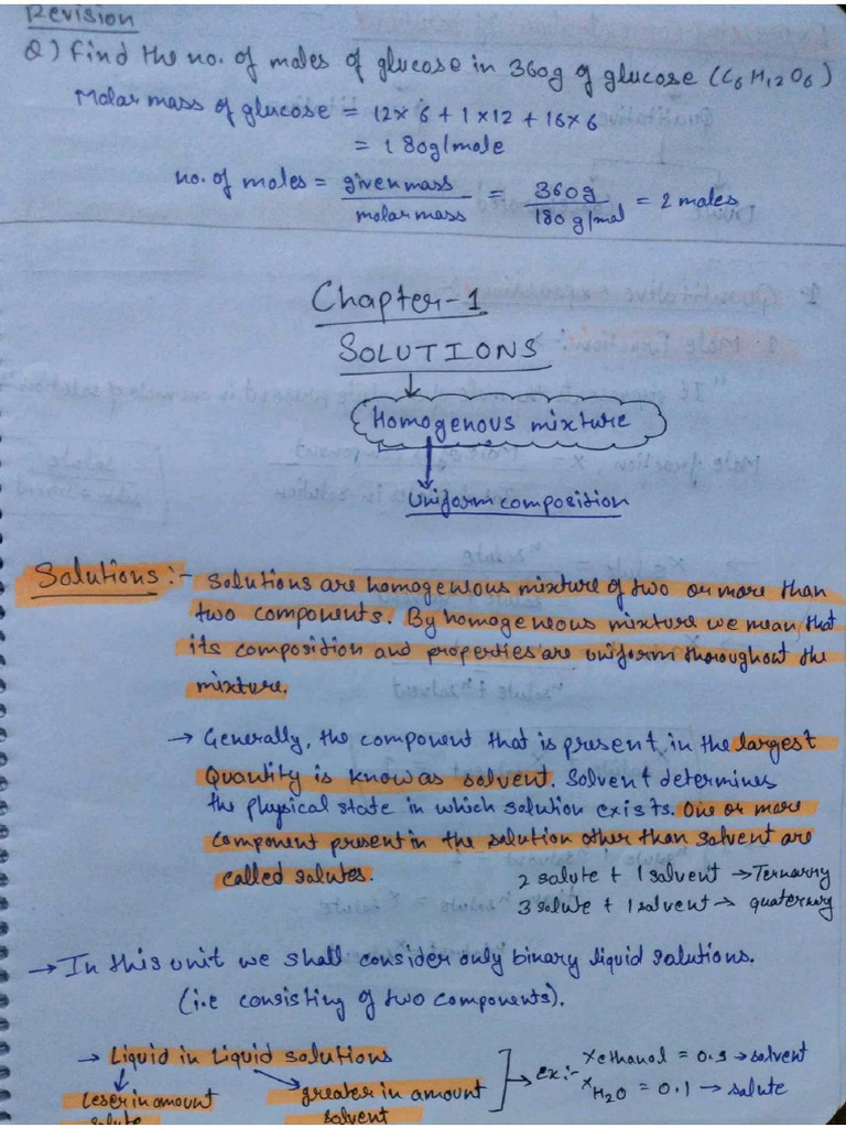 CH SOLUTIONS CLASS 12 | PDF