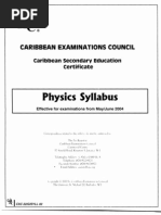 Csec Bio Syllabus | PDF