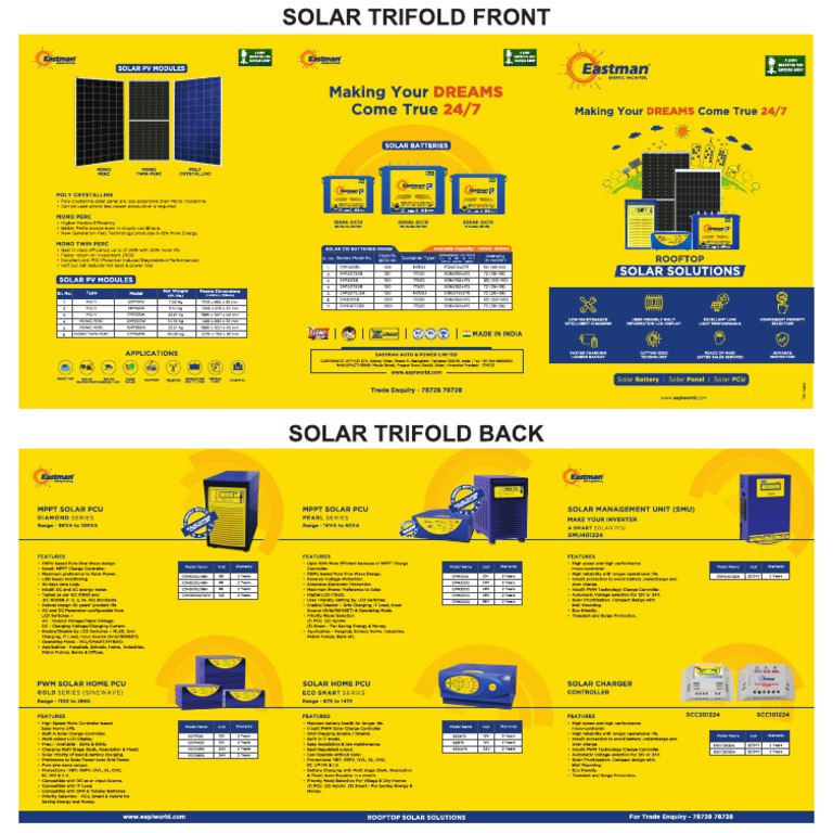 Em 2fold Brochure Solar | PDF