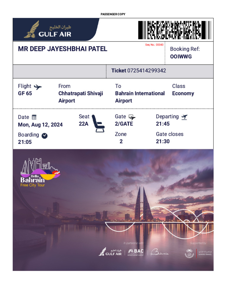 Confirmation _ Check-in | PDF