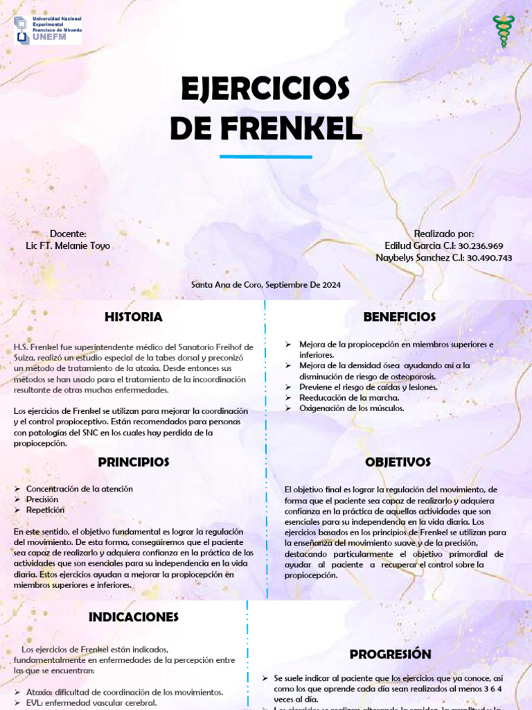 Ejercicios de Frenkel | PDF | Rodilla | Medicina CLINICA