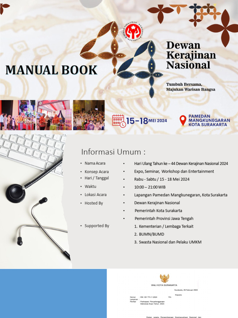 Manual Book Dekranas Expo TM Baru | PDF
