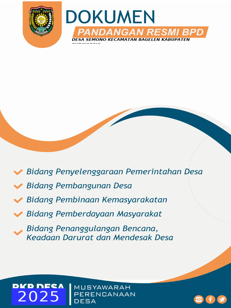 Pandangan Resmi BPD RKP Desa 2025 | PDF