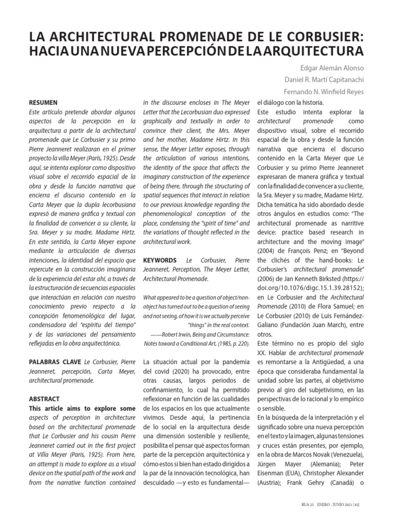 Hacia Una Nueva Percepción de La Arquitectura | PDF | Mente | Arte