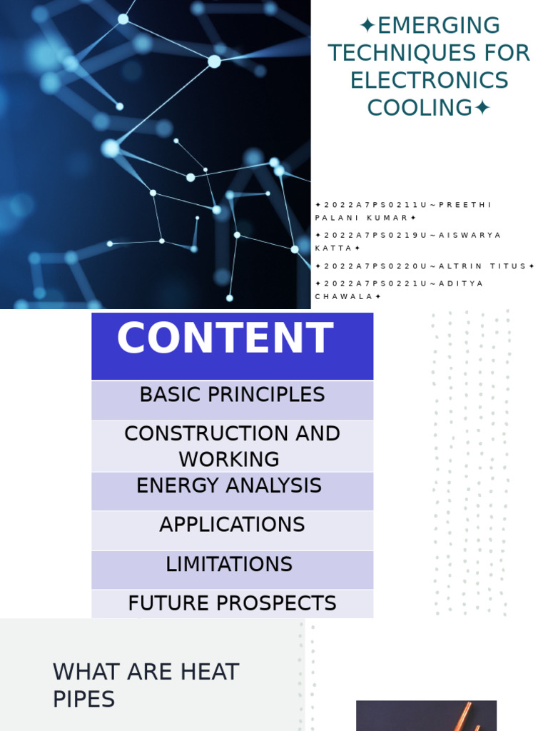 Emerging Techniques For Electronics Cooling | PDF