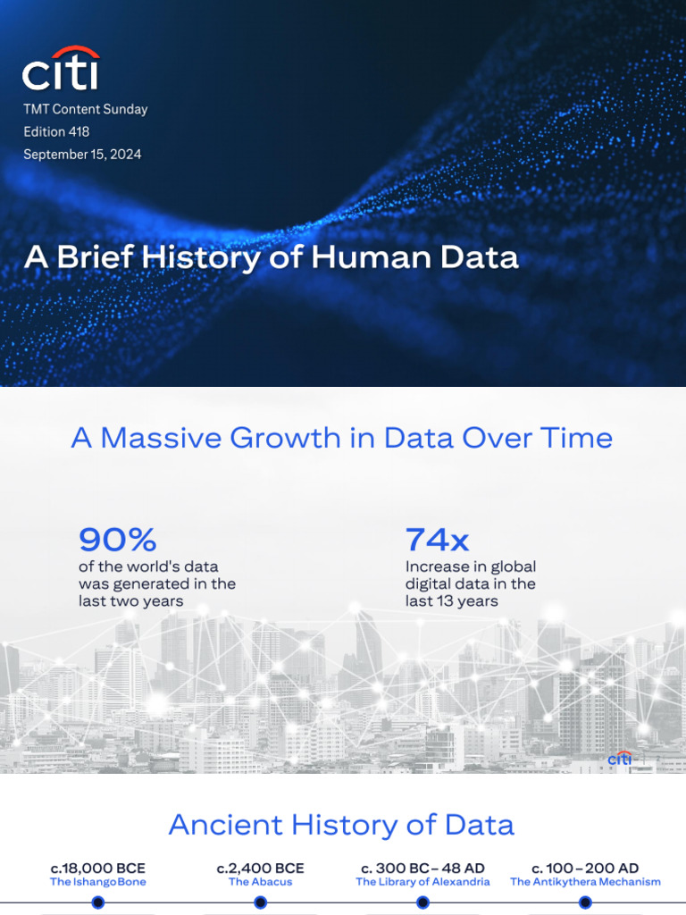 TMTContentSunday418 - History of Human Data | PDF