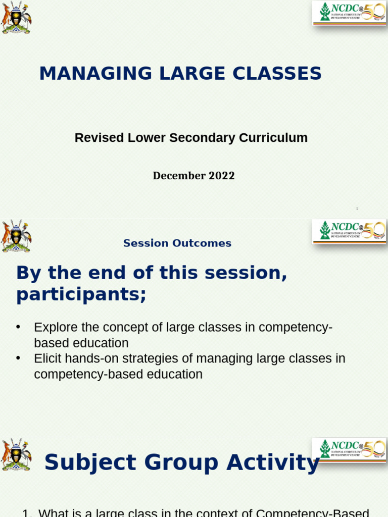 3 - Managing Large Classes | PDF