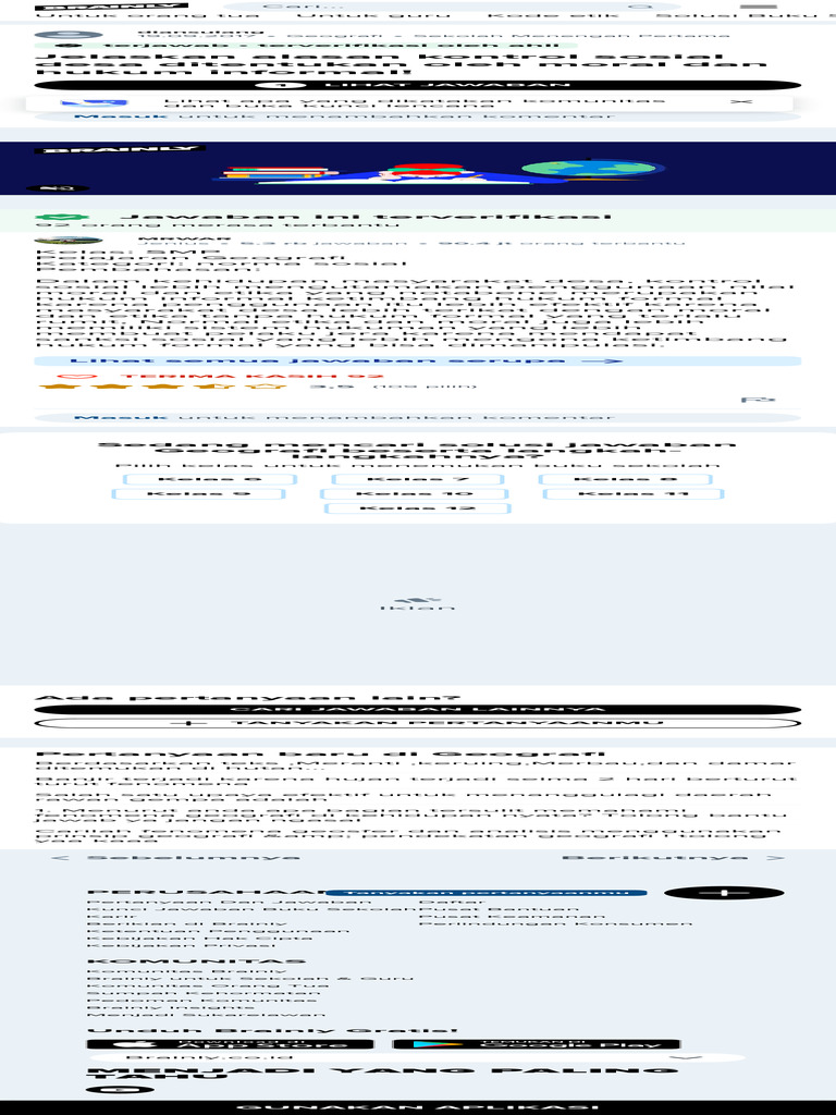 Jelaskan Alasan Kontrol Sosial Desa Ditentukan Oleh Moral Dan Hukum Informal! - Brainly - Co.id ...