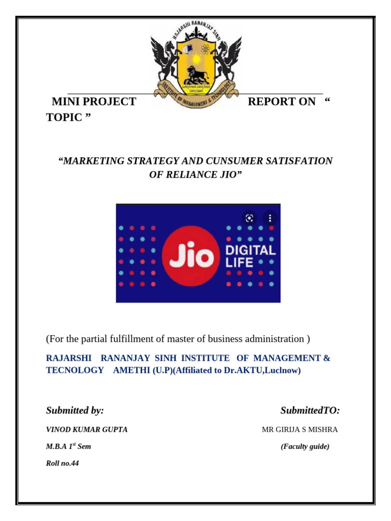 Vinod Mini Project | PDF