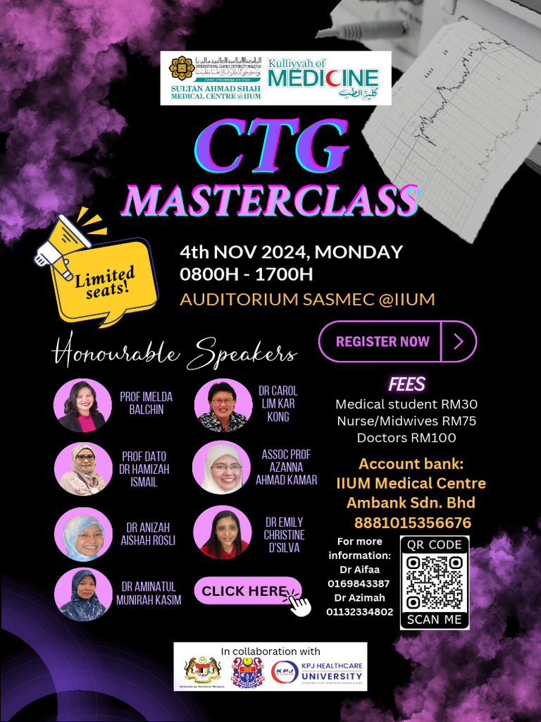 CTG Masterclass Agenda 2025 | PDF | Women's Health | Midwifery
