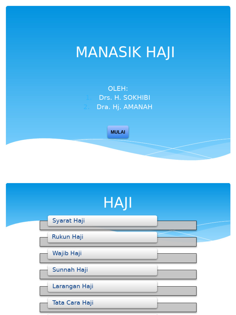 Manasik Haji | PDF