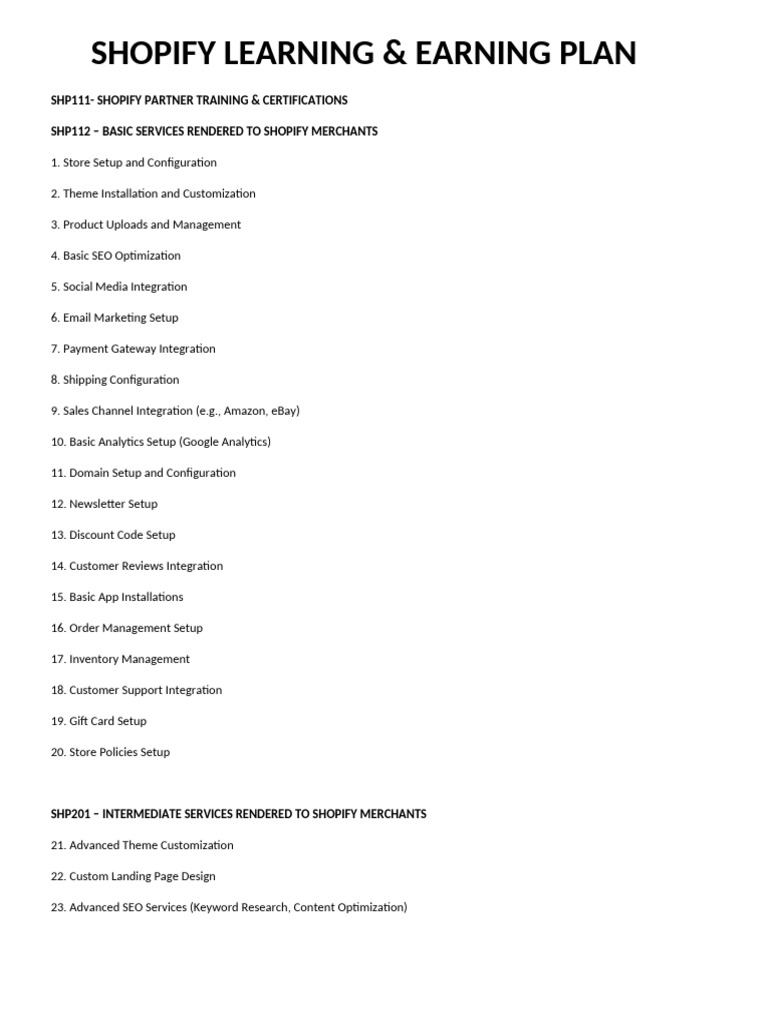 Freelancing 101 - Shopify | PDF