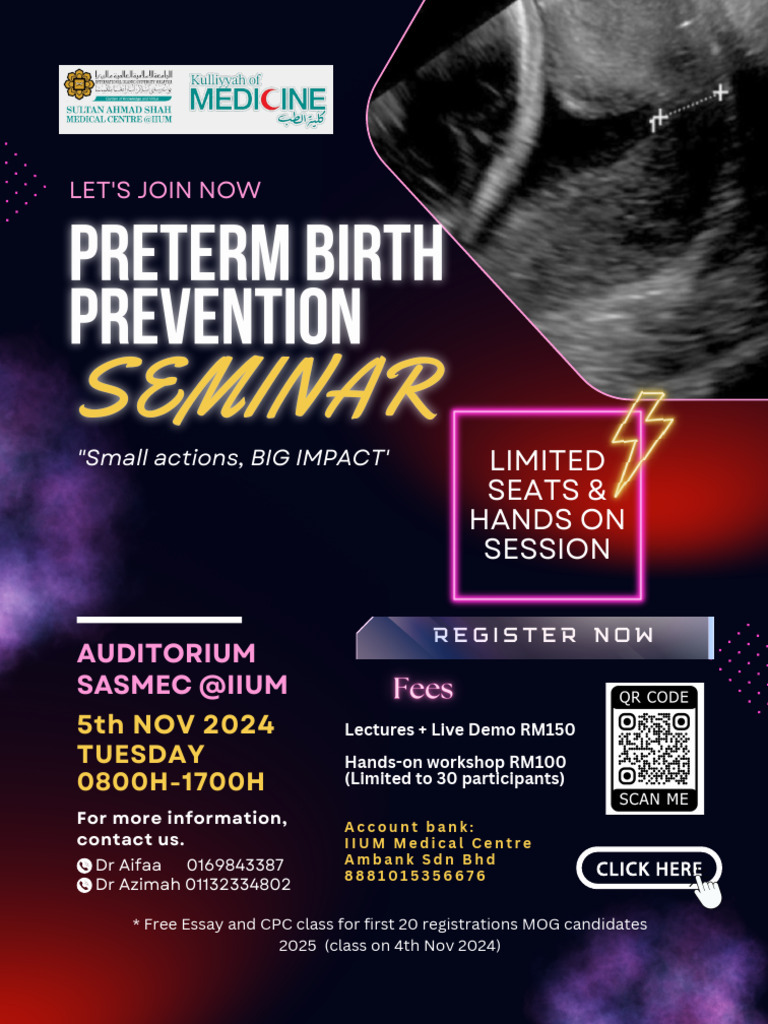 Preterm Birth Workshop for Doctors | PDF | Preterm Birth | Motherhood