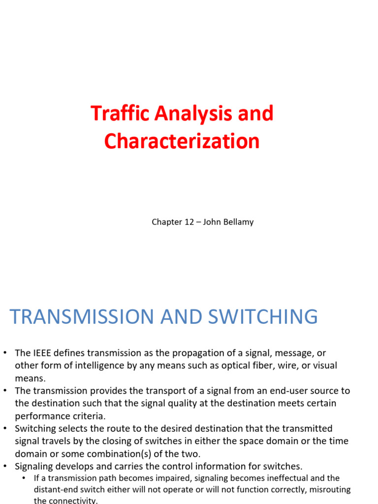 Unit 1-Traffic Traffic Theory | PDF
