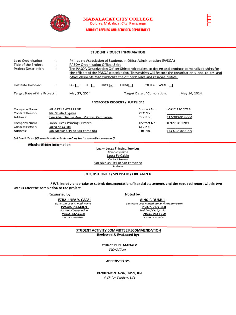 Pasoa (Org Shirt) | PDF