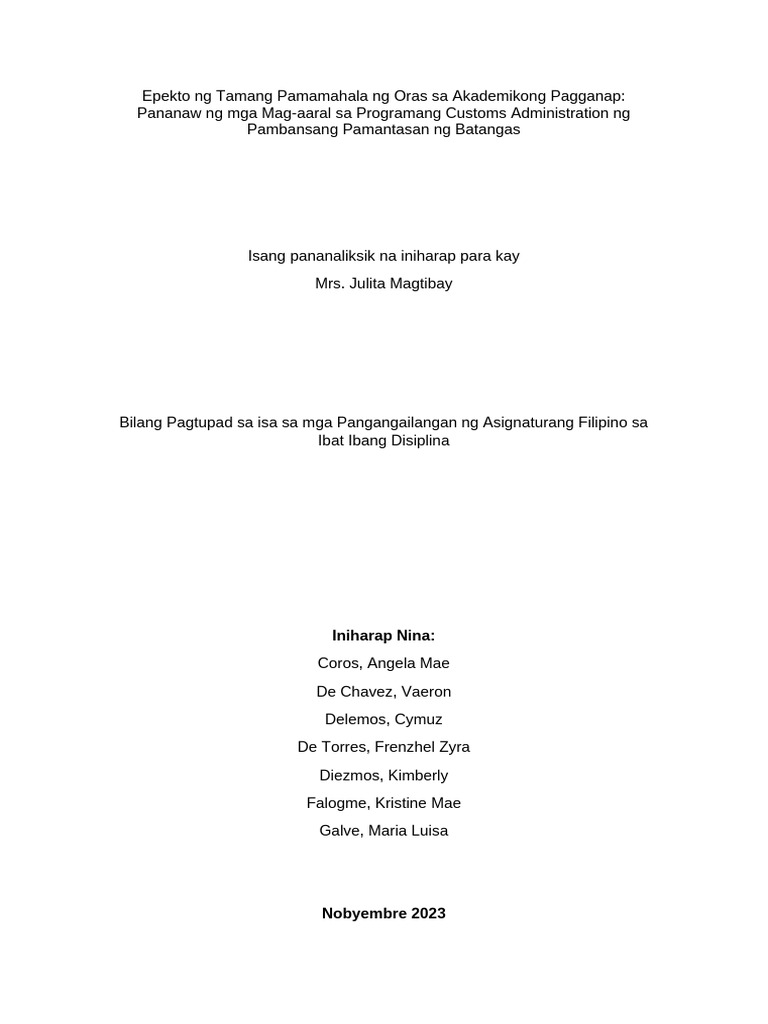 Filipino Research | PDF