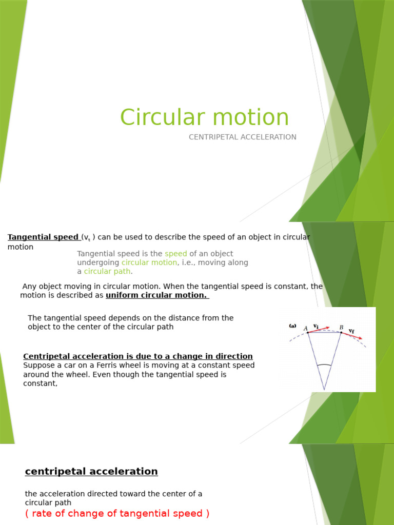 circular motion | PDF
