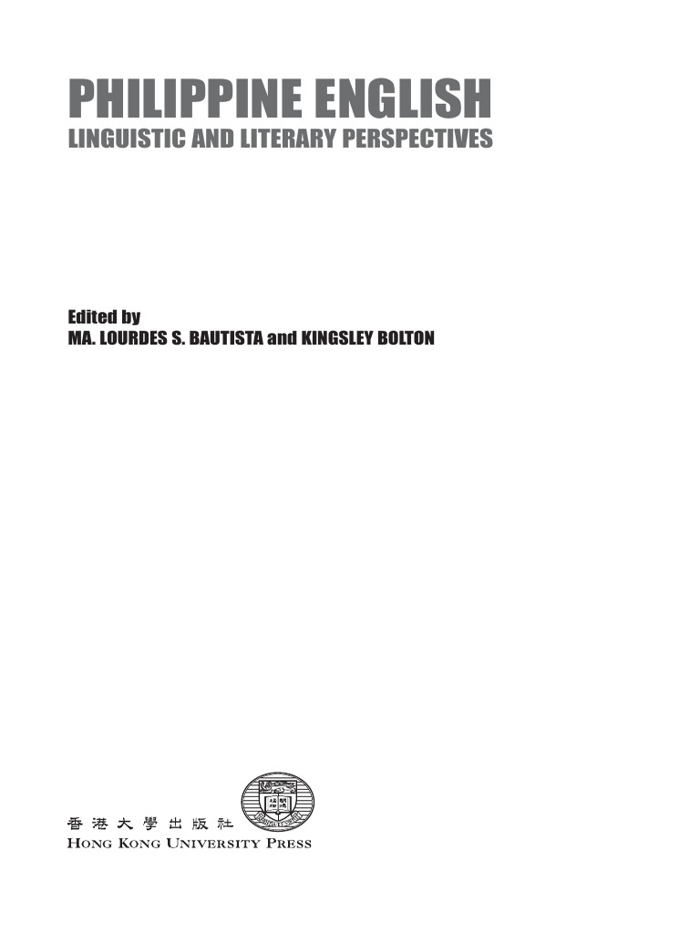Philippine English 1 | PDF