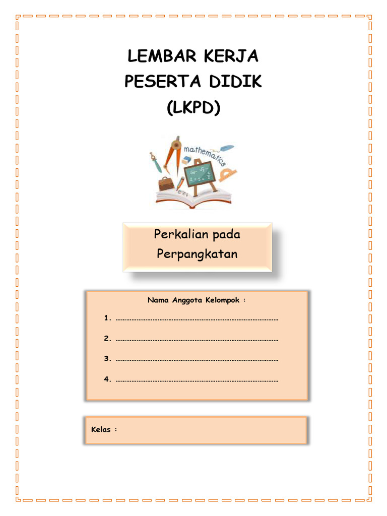 LKPD Perkalian Bil. Berpangkat | PDF
