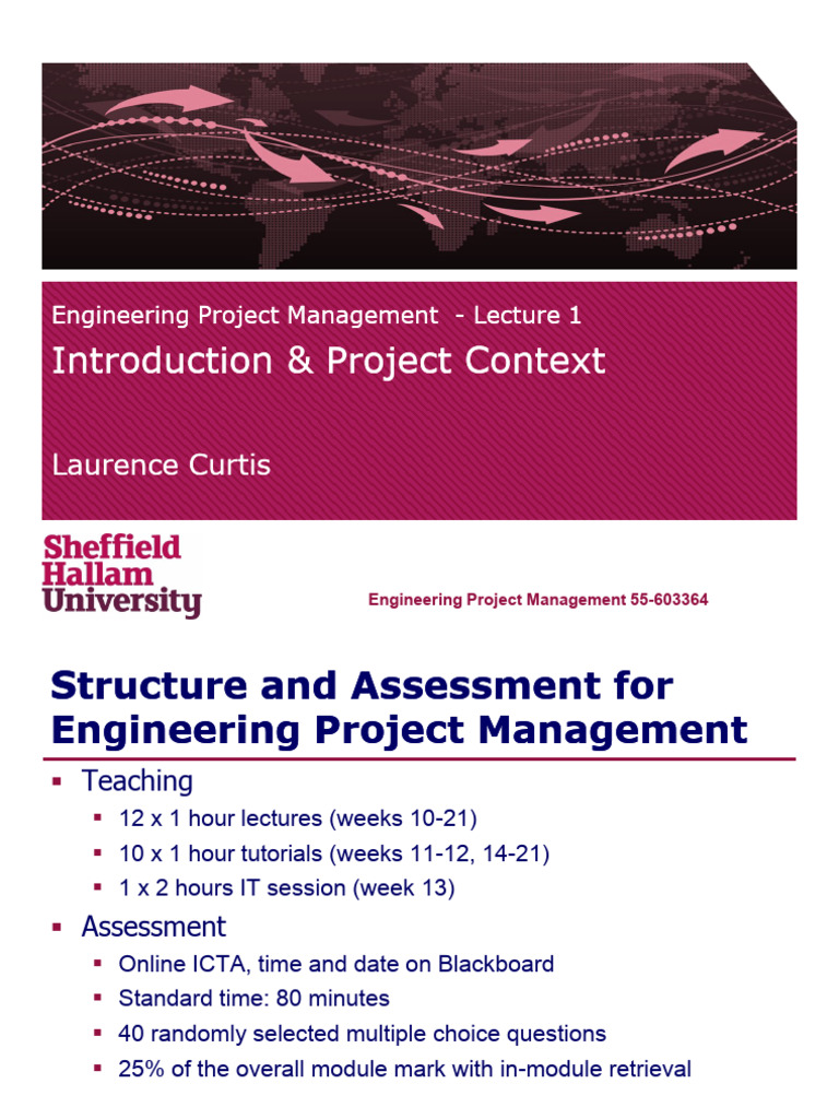 L01 Introduction & Project Context (2) | PDF