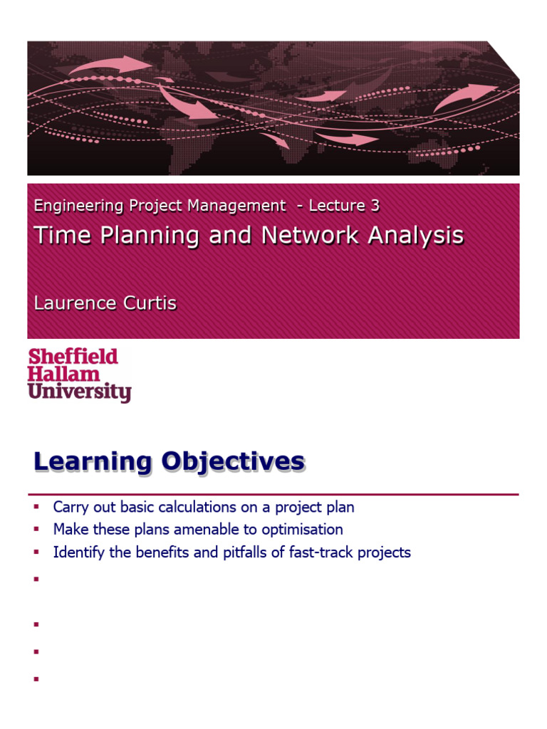 L03 Time Planning & Network Analysis | PDF