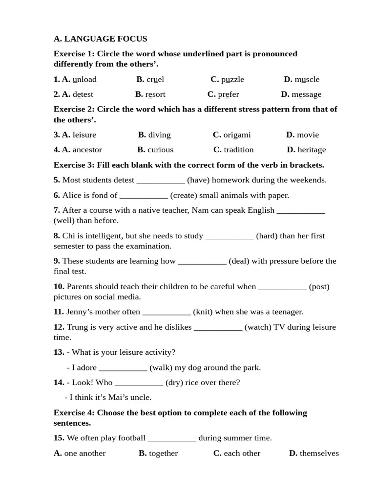 Test Yourself | PDF