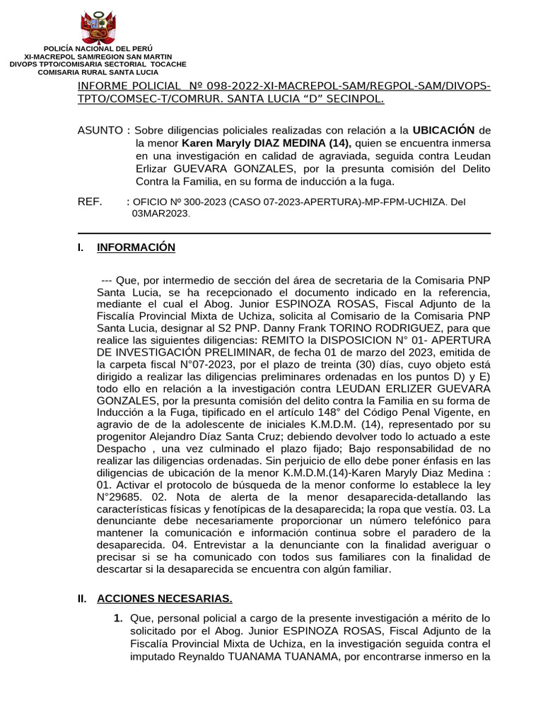 Acciones Complementarias | PDF