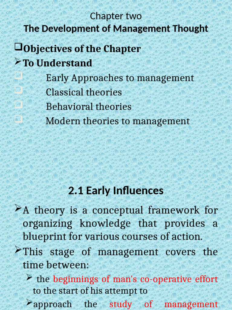 Management Theory Evolution | PDF | System | Finance & Money Management