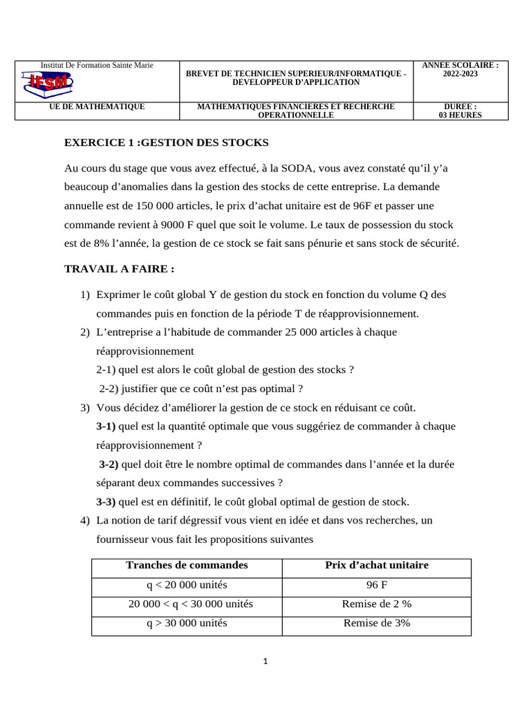 BTS Blanc Ida 2023 | PDF