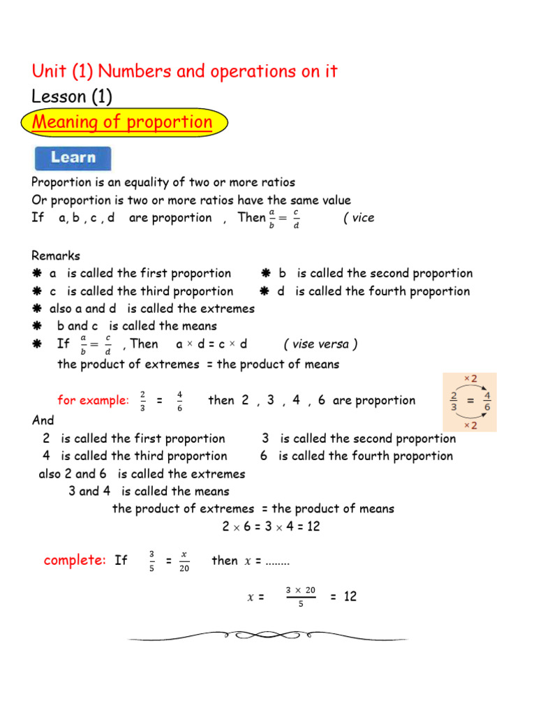 Prep 1 - Math - Unit 1 - 2025 | PDF