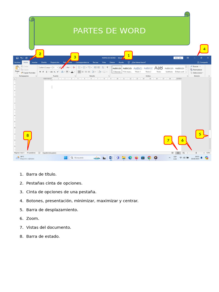 PARTES DE WORD | PDF